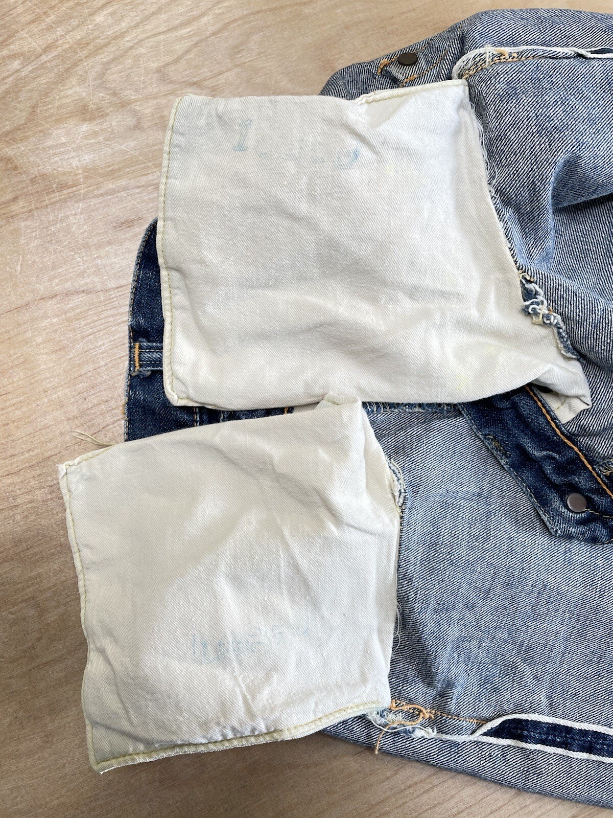 Levis 501 XX Hidden Rivet 1950s Leather Patch Big E Selvedge Jeans ...