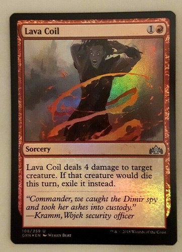 1x Lava Coil Foil Guilds of Ravnica MTG Magic The Gathering NM | eBay