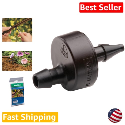 Efficient Barbed Drip Irrigation Emitters, 1.0 GPH, 30-Pack for Precise ...