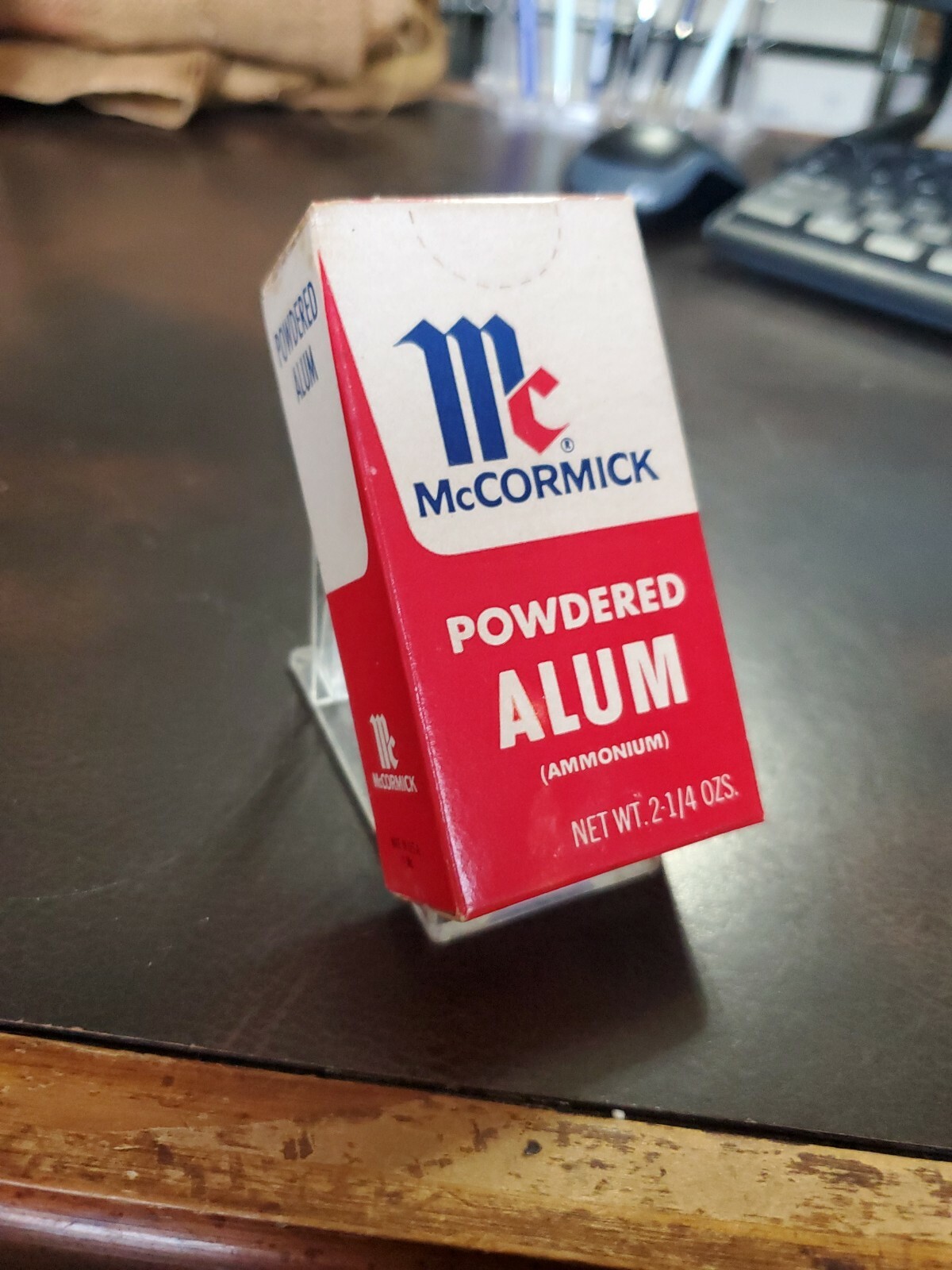 Vintage NOS FULL McCormick Spice Box - POWDERED ALUM AMMONIUM | eBay