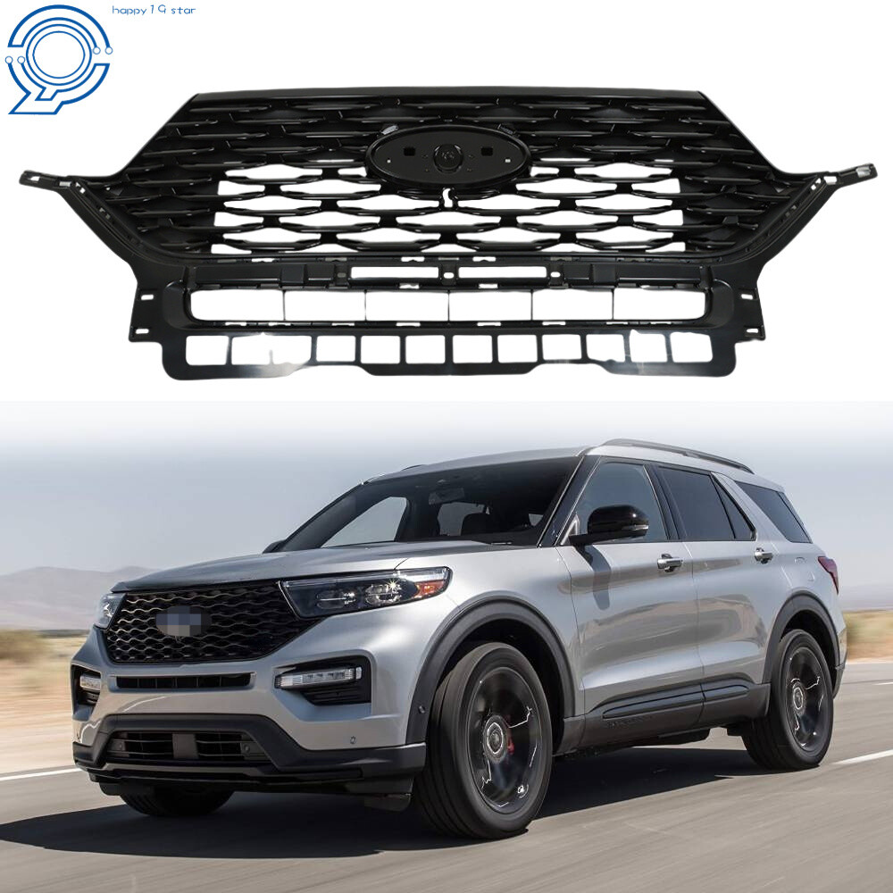 Fit For Ford Explorer 2020 2021 2022 Grille Gloss Black LB5Z-8200-GC | eBay