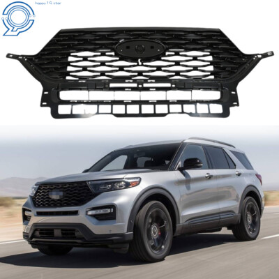 Fit For 2020 2021 2022 Ford Explorer Grille Gloss Black LB5Z-8200-GC | eBay