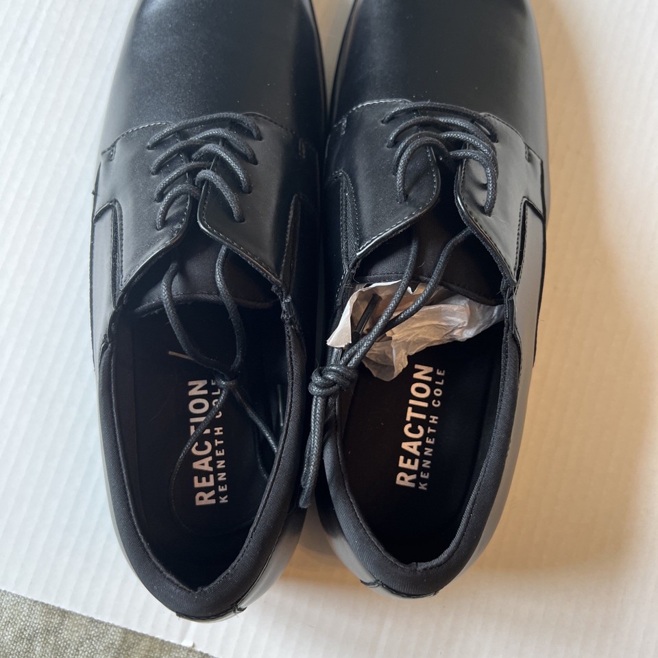 Kenneth Cole 11 M Reaction Logan Flex Lace Up Oxfords Solid Dress Black ...