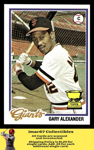 1978 Topps #624 Gary Alexander | eBay