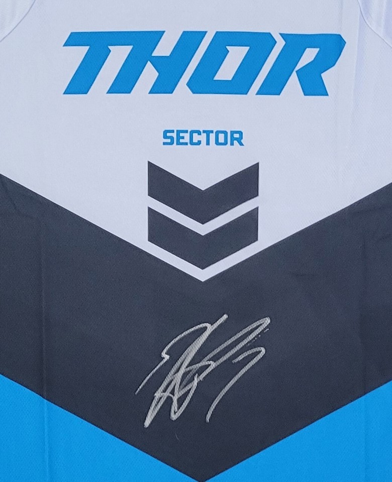 Aaron Plessinger Signed Thor Jersey COA Proof Autographed Supercross ...