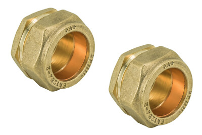 8mm Compression Stop End Caps / Blanks (2 Pack) Fittings For Copper ...