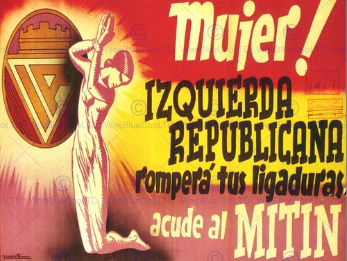 WAR SPANISH CIVIL WOMEN REPUBLICAN LEFT SPAIN VINTAGE ADVERTISING ...