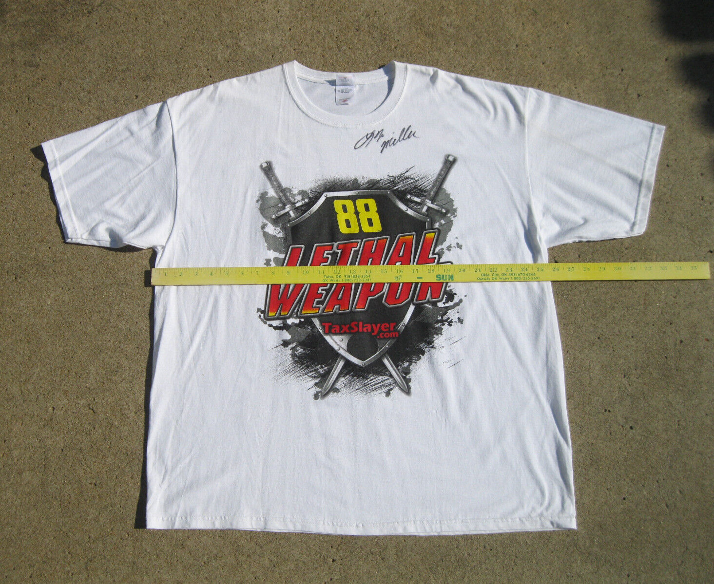 LW Miller #88 2X Lethal Weapon Tax Slayer signed T-Sh… - Gem
