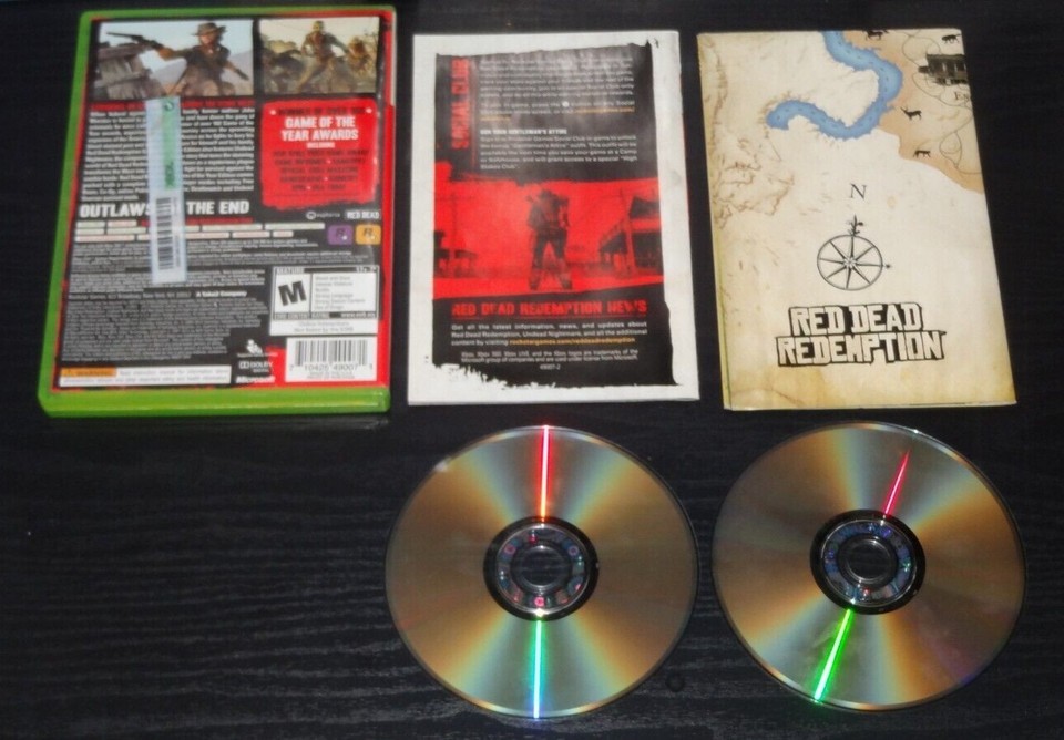 Rockstar Games Red Dead Redemption GOTY Edition Xbox 360 + Map ...
