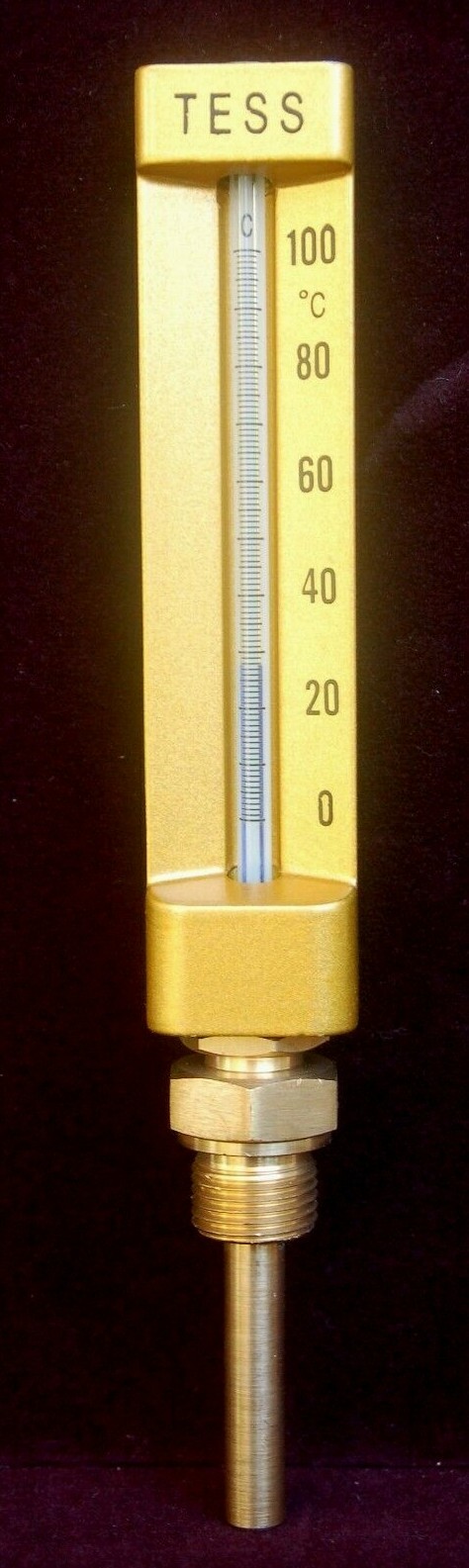 TESS Marine Engine L150 x stem 30mm V-Thermometer 1/2" BSP Brass Range ...