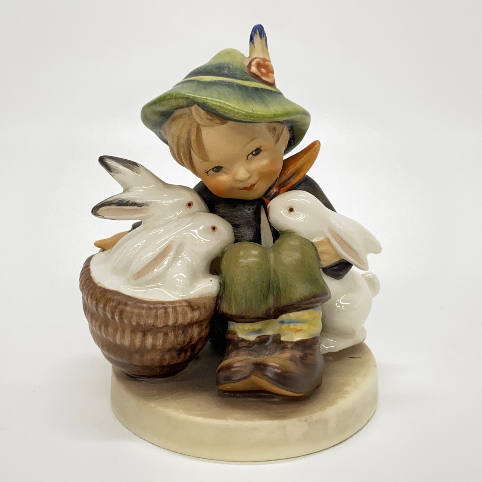 Goebel Hummel Playmates 58/0 Boy With Bunnies Rabbits 4" Figurine West ...