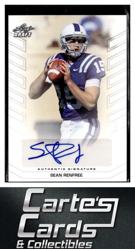 Sean Renfree 2013 Leaf Draft #BA-SR2 Autographs Duke Blue Devils Auto ...