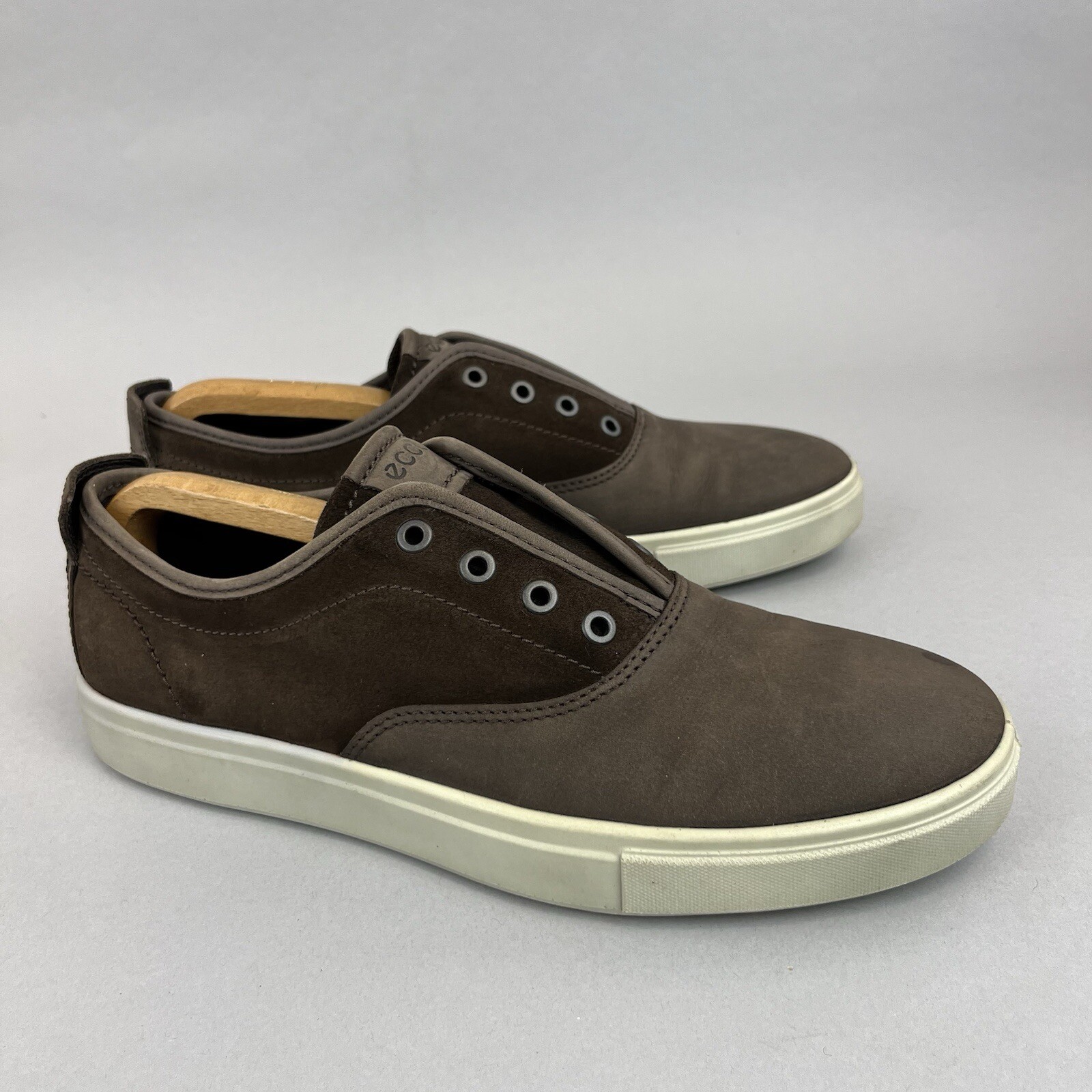 ECCO Kyle Cvo Brown Leather Laceless Slip On Casual Shoes Size EU42 UK8 - 8.5 | eBay UK