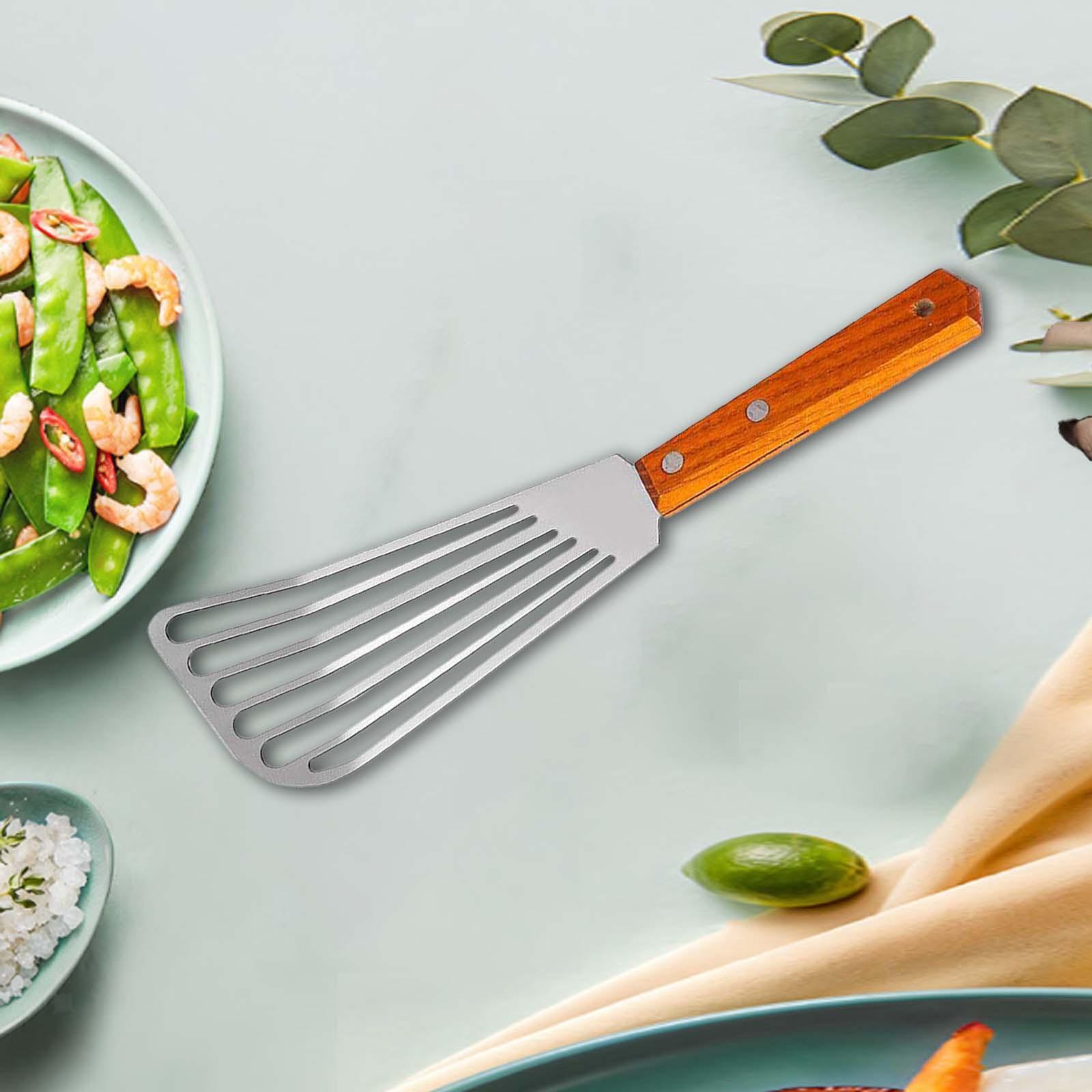 Stainless Steel Grill Spatula Slotted Fish Turner Multifunction Fish ...