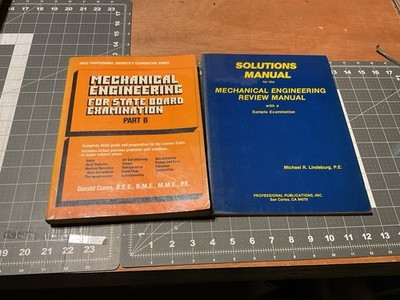 Lot Of 2 Mechanical Engineering Solutions Manual, Exam Guide Study ...