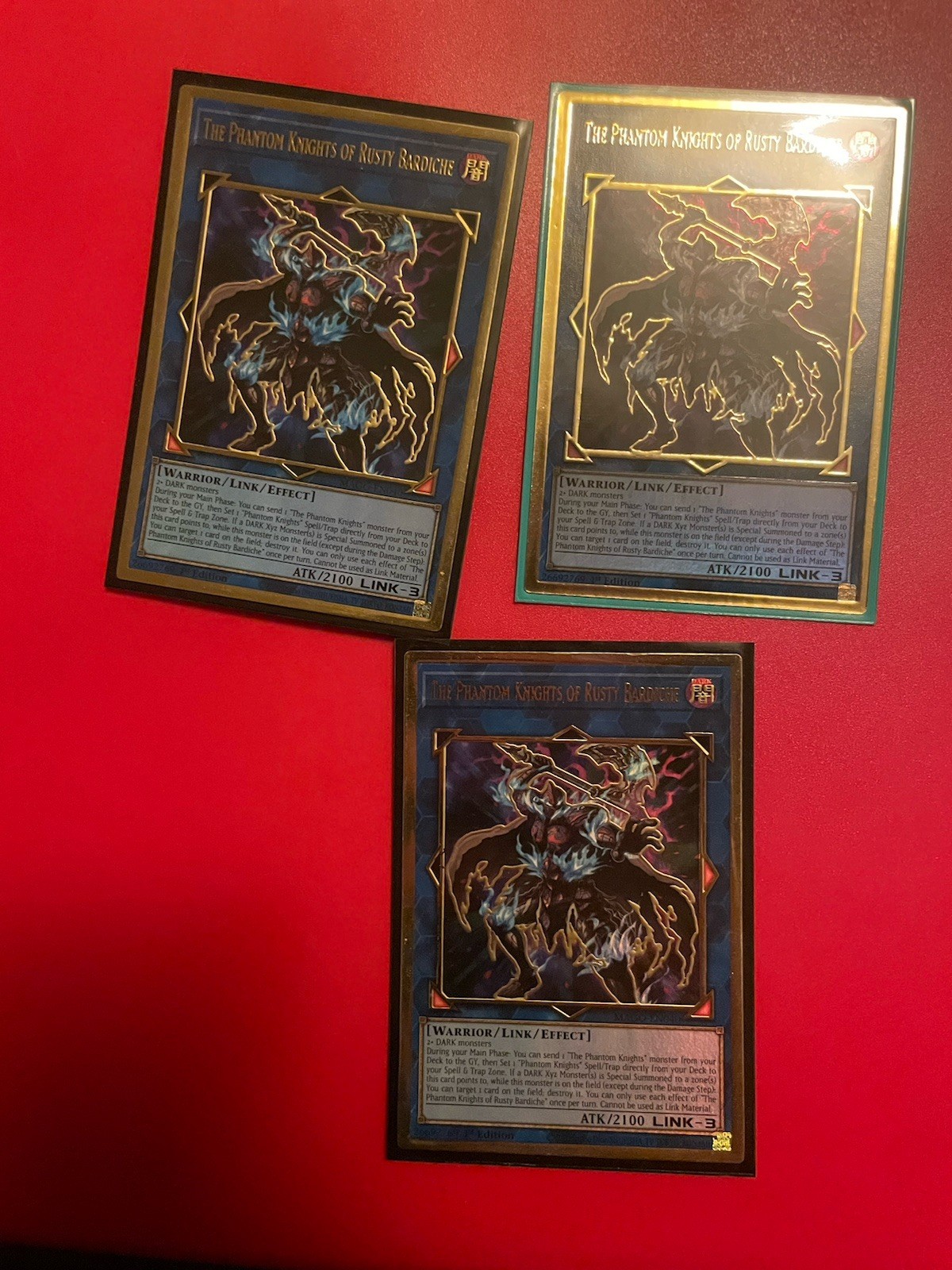 3x The Phantom Knight Of Rusty Bardiche MAGO-EN040 Yu-Gi-Oh! NM 1st ...