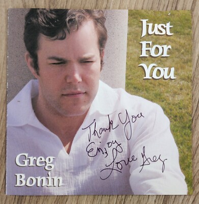 Greg Bonin Signed Just For You CD Booklet RAD | eBay
