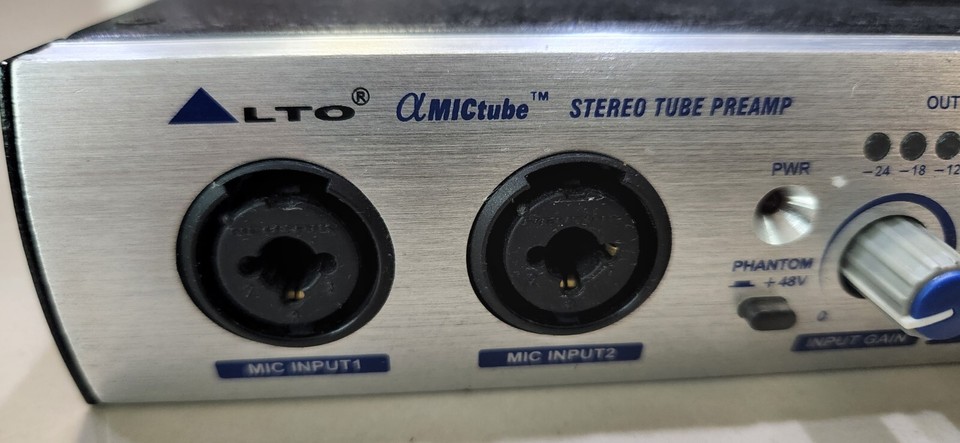 ALTO Alpha MicTube Microphone Stereo Preamplifier | eBay
