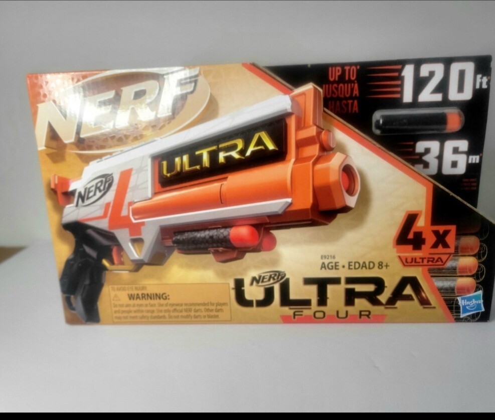 Nerf Gun Ultra Four Dart Blaster 4 Nerf Ultra Darts Single Shot ...