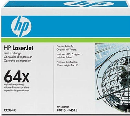Genuine HP 64X CC364X High Yield Black Original LaserJet Toner ...