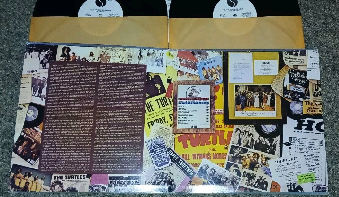 The TURTLES Happy Together Again (1973) PROMO LP +Insert EX VINYL SASH ...
