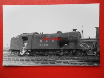 PHOTO LNER EX GCR CLASS L3 2-6-4T LOCO NO 9059 AT NEASDEN 12/4/47 BR ...