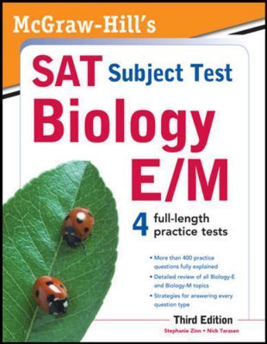 SAT Subject Test Biology by Stephanie Zinn (2012, Trade Paperback) for ...