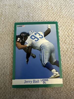 1991 Fleer # 240-Jerry Ball - Detroit Lions | eBay