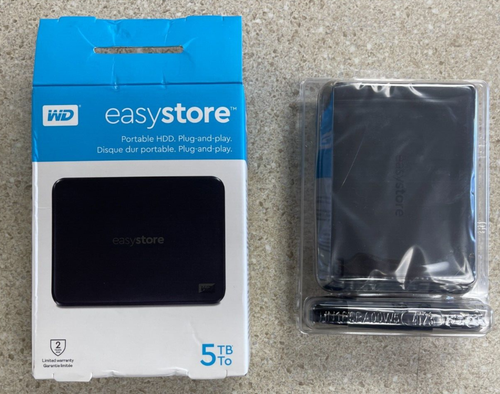 WD Easystore 5TB External USB 3.0 Portable Hard Drive - Black - Open ...