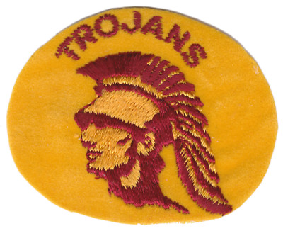 USC TROJANS NCAA COLLEGE VINTAGE 2.5" OVAL MASCOT LOGO TEAM PATCH | eBay