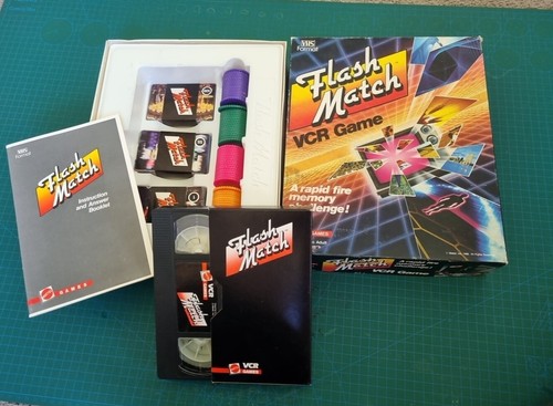 Flash Match VCR Game 1986 by Mattel Games VHS Format Vintage COMPLETE ...