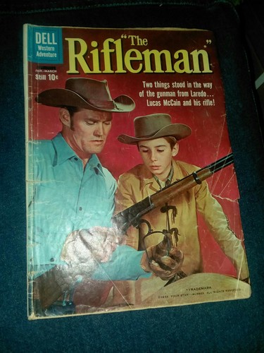 RIFLEMAN 2 dell comics 1960 silver age western chuck connors photo ...