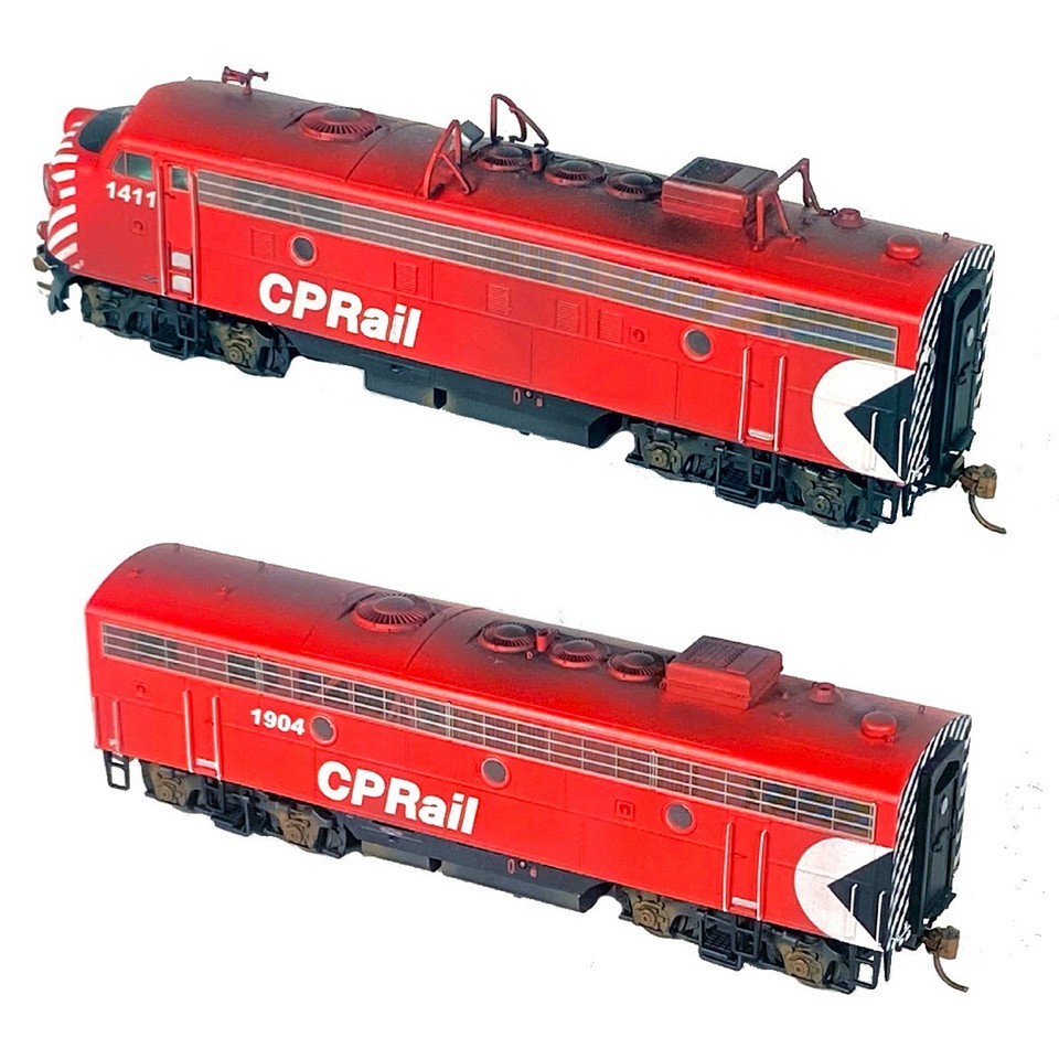 HO INTERMOUNTAIN ---- CANADIAN PACIFIC (CP RAIL) FP-9 1411 & F-9B 1904 w/DETAILS | eBay