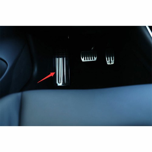 Fit For Tesla Model 3 2017-2021 Black Titanium Footrest Pad Pedal Cover ...