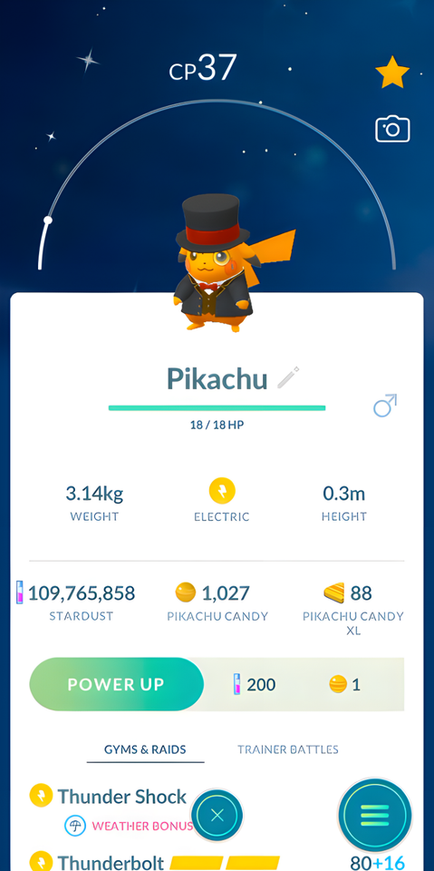 Shiny Pikachu Ribbon Monocle | Go Fest 2025 | Pokemon Trade Go 🎩 | eBay