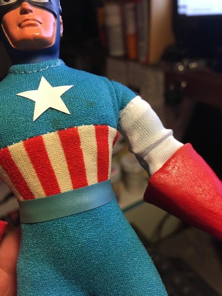 Custom MEGO Captain America 8" 8 inch 1/9 Figure Doll 1973 1974 | eBay