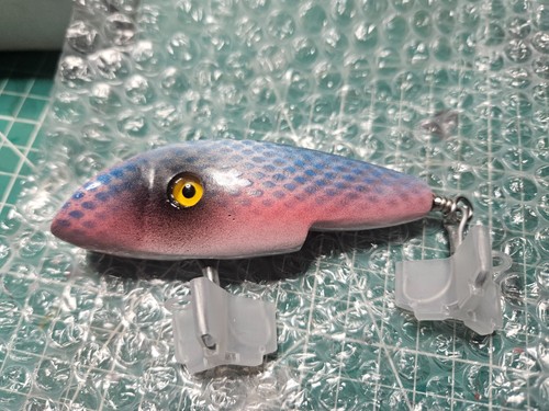 Aage Bjerring Hand Made Maple Hardwood Carved Wood Fishing Lure: Blue ...