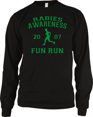 Rabies Awareness Fun Run Michael Scott The Office 5K Funny Long Sleeve ...