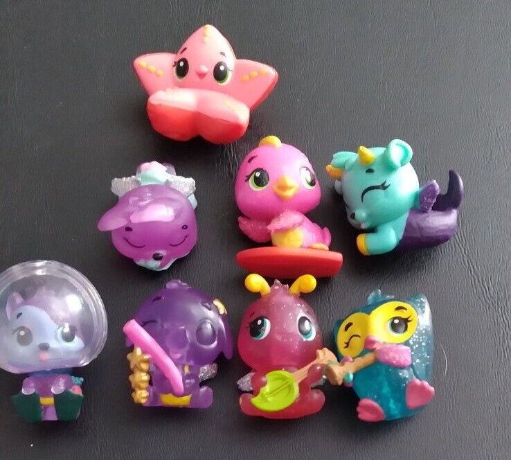 Hatchimals Colleggtables 50 piece Fun Lot Washed Rare Mix Various Fuzzy ...