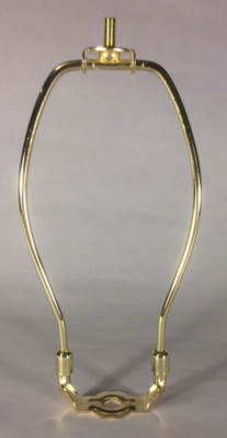 6" Brass Plated Lamp Harp with Base & Protective Coating, regular ...