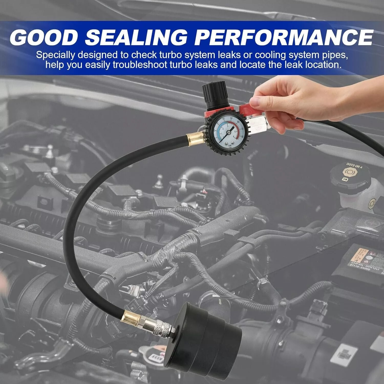 Turbo System Leakage Tester Turbocharger Air Pressure Boost Leak Test ...