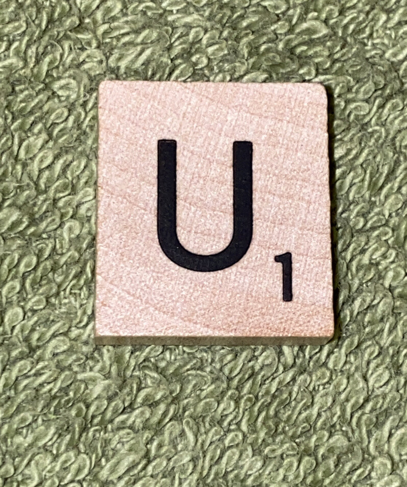 Hasbro 2001 Scrabble Replacement Parts Piece - Wooden “U” Tile | eBay
