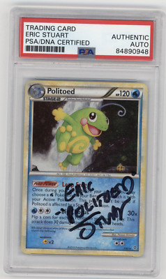 PSA Signed Eric Stuart Politoed Unleashed 7/95 Holo Rare Pokemon | eBay