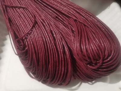 160m 2 x 80m 1.5mm COTTON WAXED Wax Cord String - INDIAN RED W13 | eBay ...