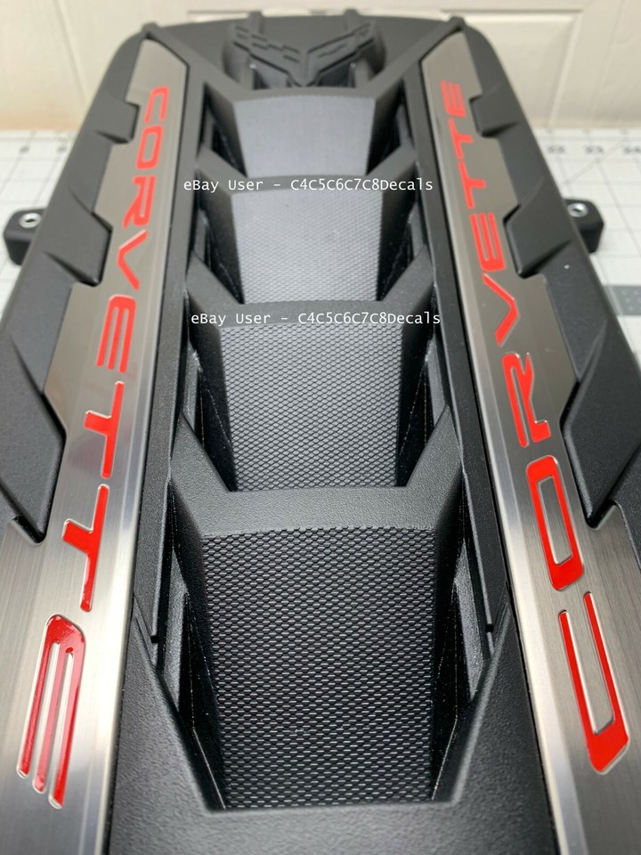 FITS Chevy Corvette StingRay C8 Engine Cover Decal 20 21 22 23 24 ...