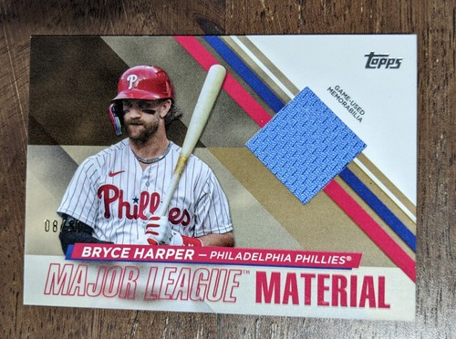 2024 TOPPS MAJOR LEAGUE MATERIAL GOLD #MLMBH BRYCE HARPER #'D 8/50 | eBay