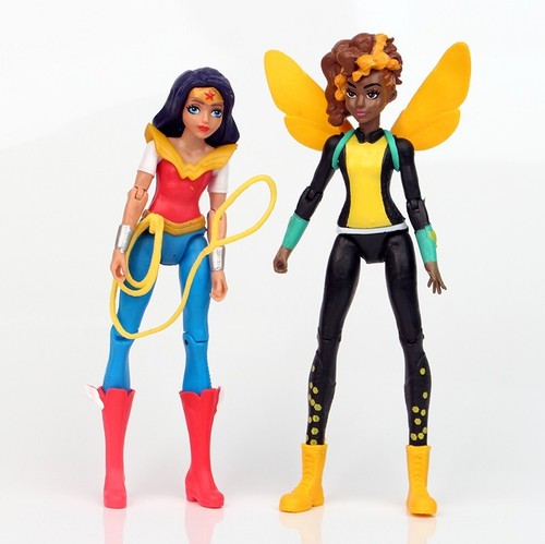 6pcs DC Comics Super Hero Girls Harley Quinn Batgirl Kid Action Figures ...