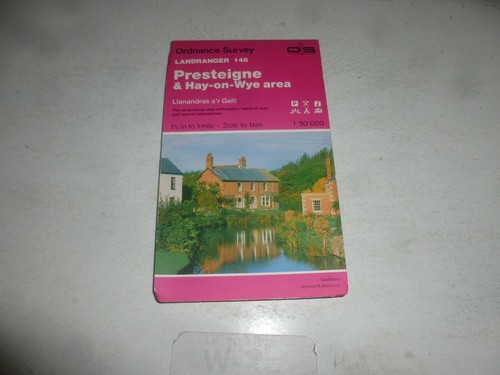 PRESTEIGNE & HAY-ON-WYE area MAP - Landranger No 148 - Ordnance Survey ...