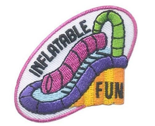 Girl Boy Cub INFLATABLE FUN House Patches Crests Badges SCOUTS GUIDES ...