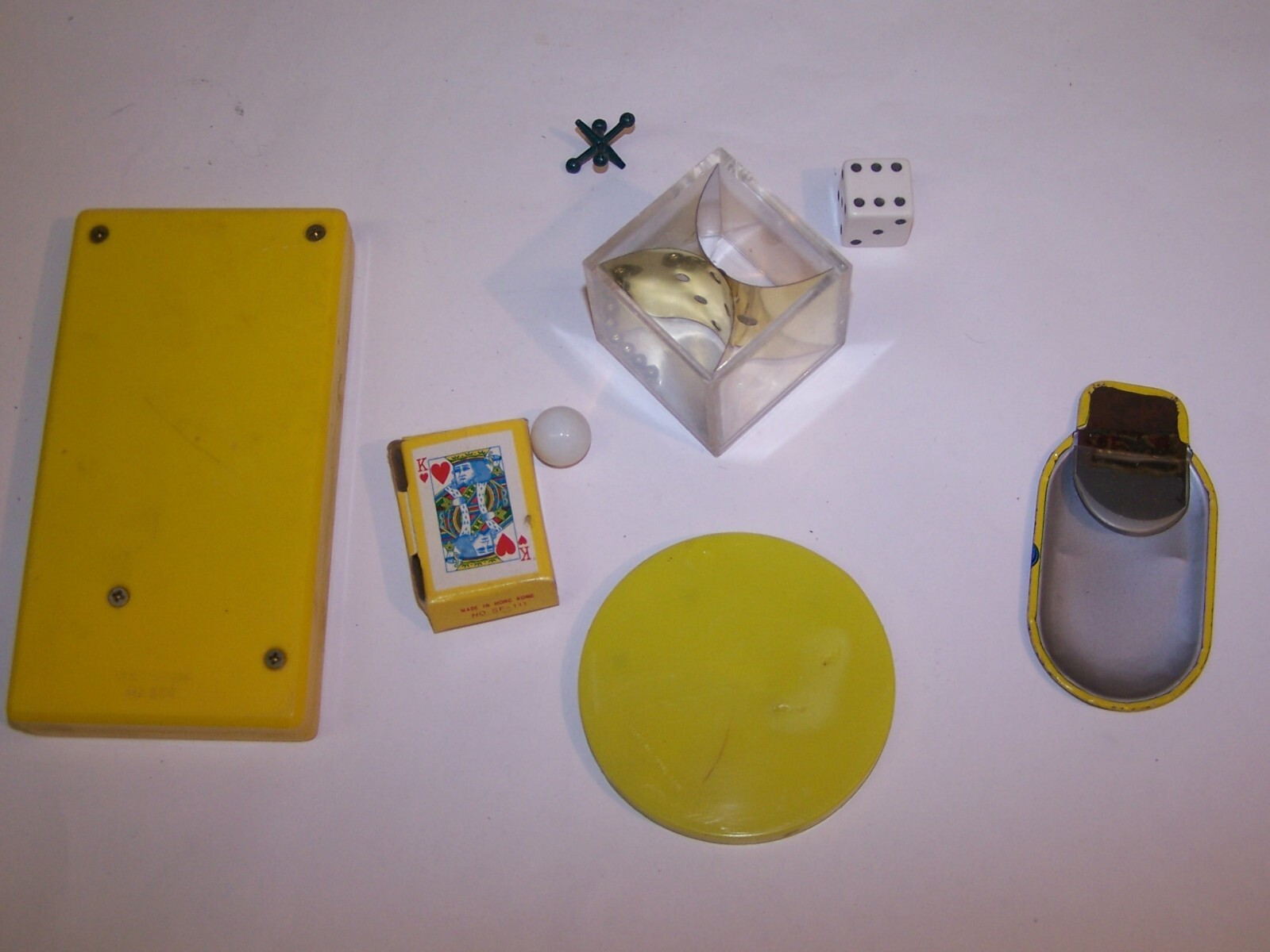 VINTAGE 80s TOY'S, PIN BALL GAME, TRANSFORMER PUZZEL, CARDS, CLOWN LOT ...